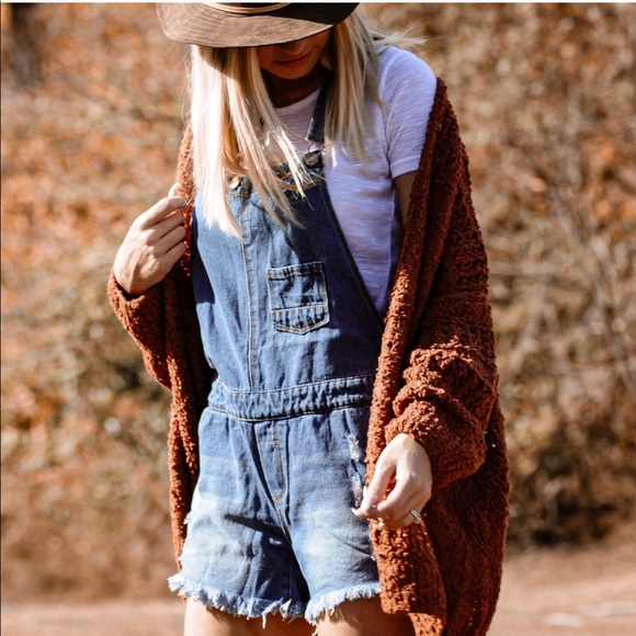 Shorts | Distressed Denim Overalls | Poshmark